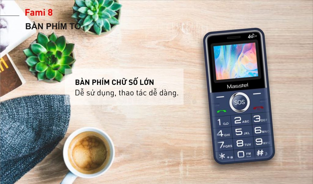 Điện thoại Masstel Fami 8 - Hàng Chính Hãng